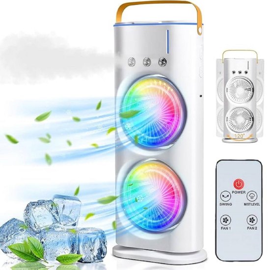 Portable Double Air Cooler Fan - TadaaDeals